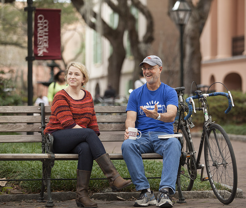 Biking to the College of Charleston is Fun, Easy and Popular