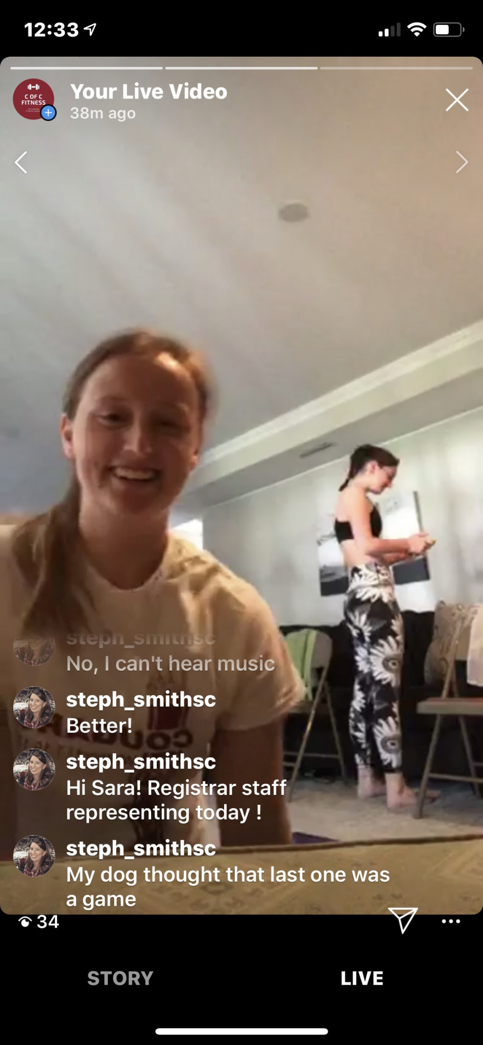 CofC Offers Free Group Fitness Classes Online